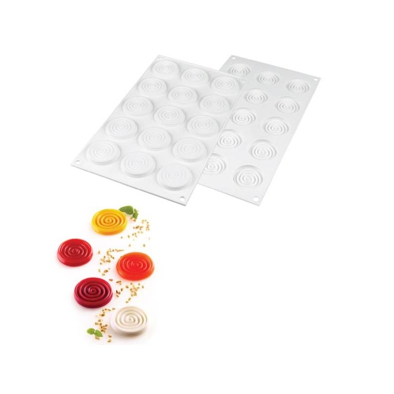 Comprar moldes de silicona curveflex Silikomart Tourbillon 9