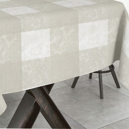 Comprar hule de mesa a medida Millet blanco serie Fibratex de Aitana
