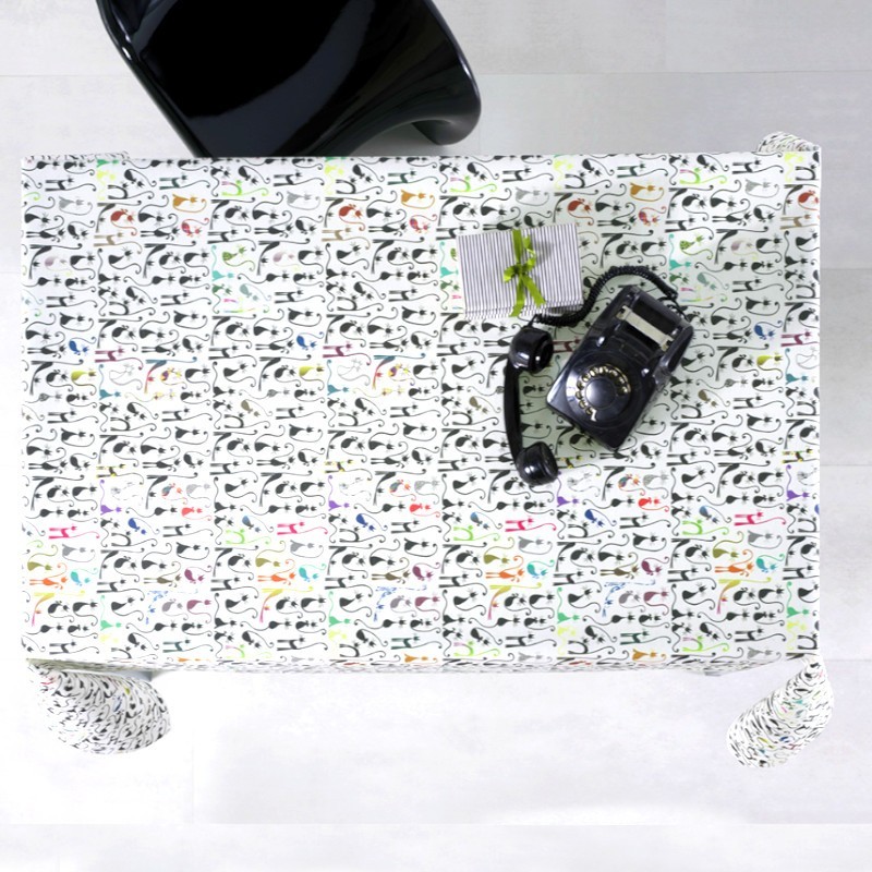 Comprar hule de mesa a medida modelo Wain serie Fibratex de Aitana