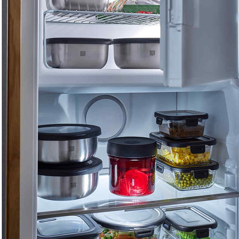 Taper de acero inoxidable redondo Provido, capacitad 2 litros de Gefu