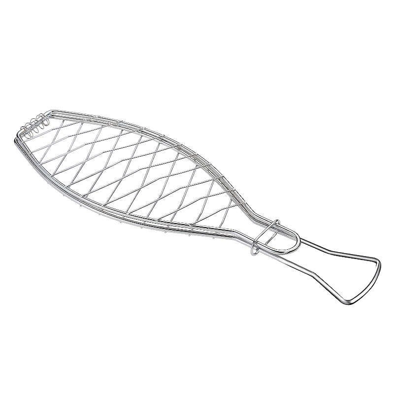 Parrilla doble para asar pescado en la parrilla de forma sencilla