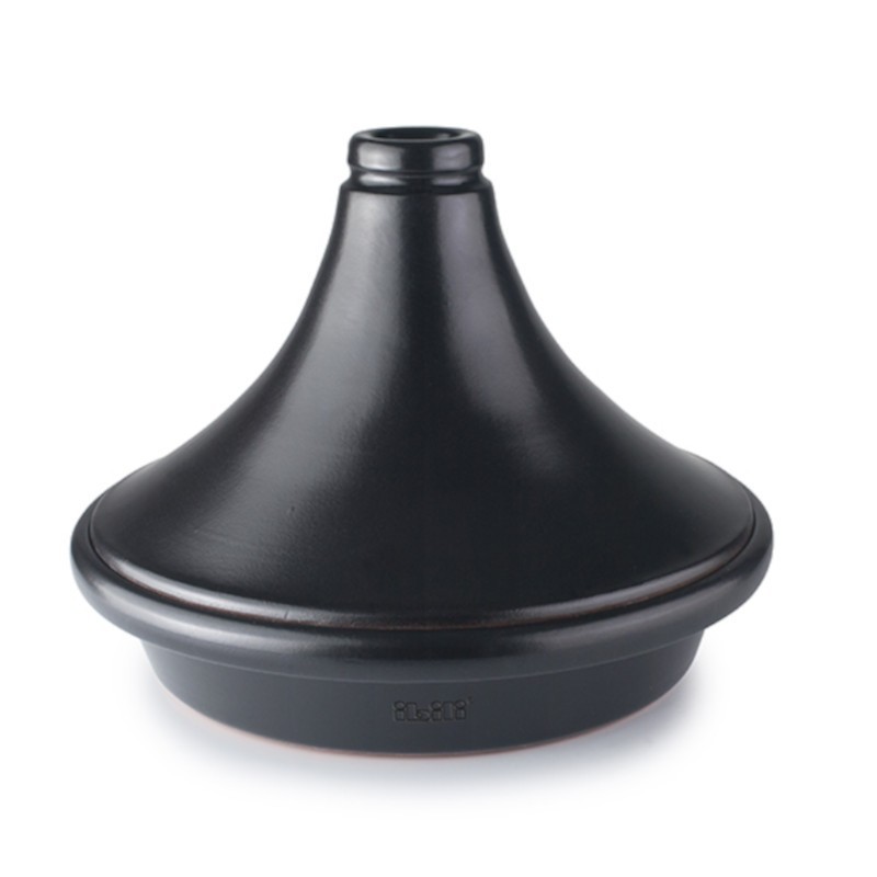 Tajine de color negro de arcilla natural esmaltada de Ibili