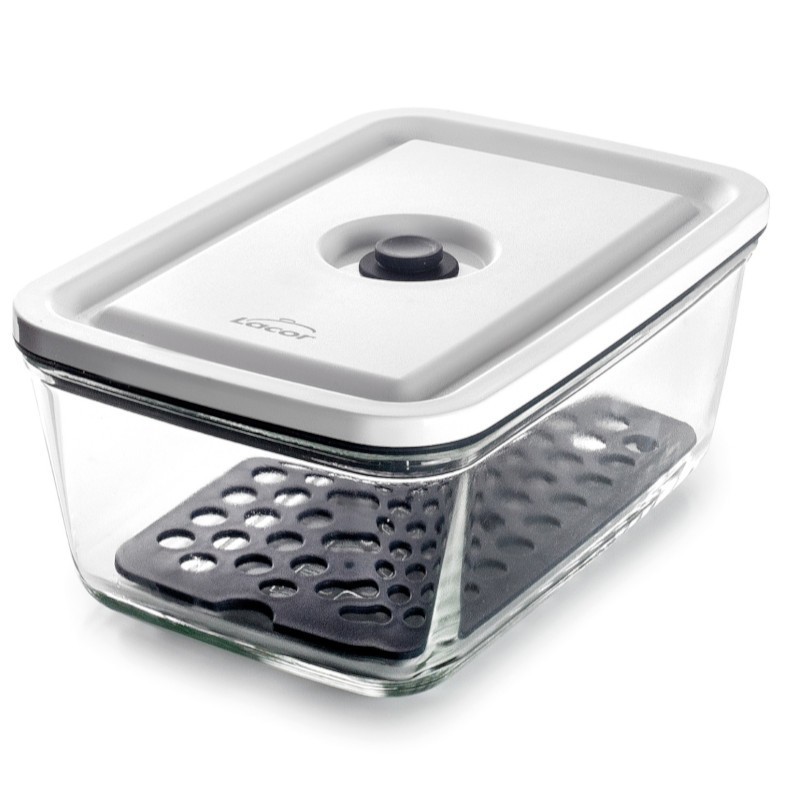 Táper de vidrio al vacío Smart de Lacor | Hiperchef