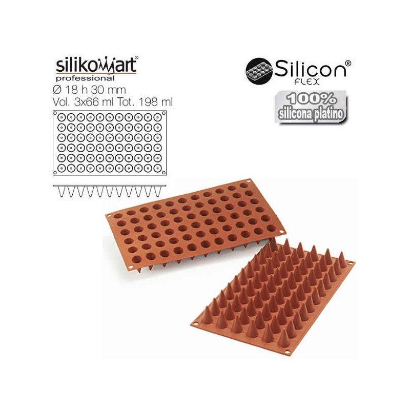 Comprar moldes de conos siliconflex SF131 de Silikomart Profesional.