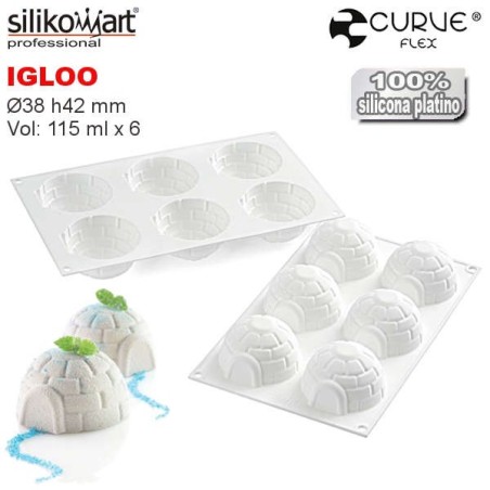 Comprar molde igloo de silikomart profesional CurveFlex