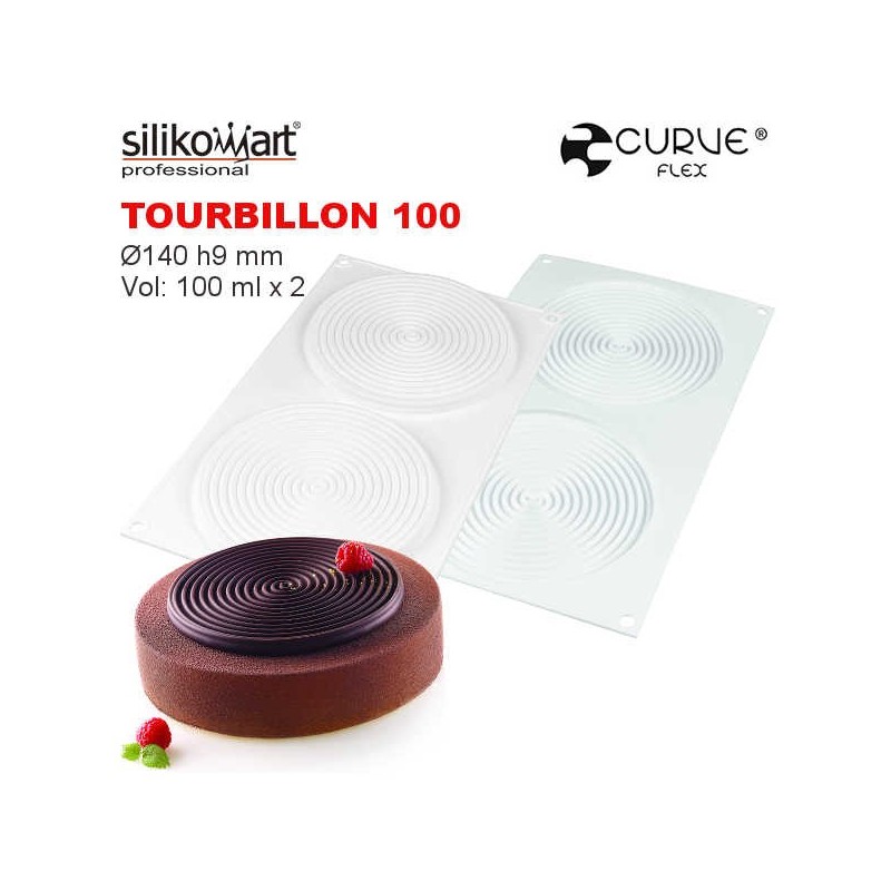 Comprar moldes de silicona curveflex Silikomart Big Tourbillon 100
