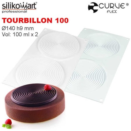 Comprar moldes de silicona curveflex Silikomart Big Tourbillon 100