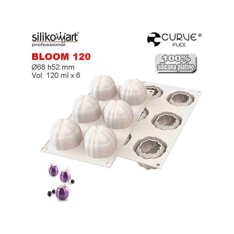 Comprar molde de silicona Bloom 120 de la casa Silikomart Professional