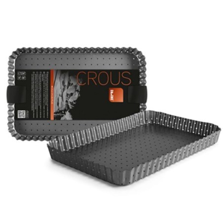 Comprar molde para repostería. Molde rectangular perforado Crous Ibili